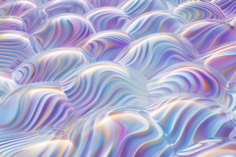 Abstract Crystalline Structure, with the Intricate Patterns and ...