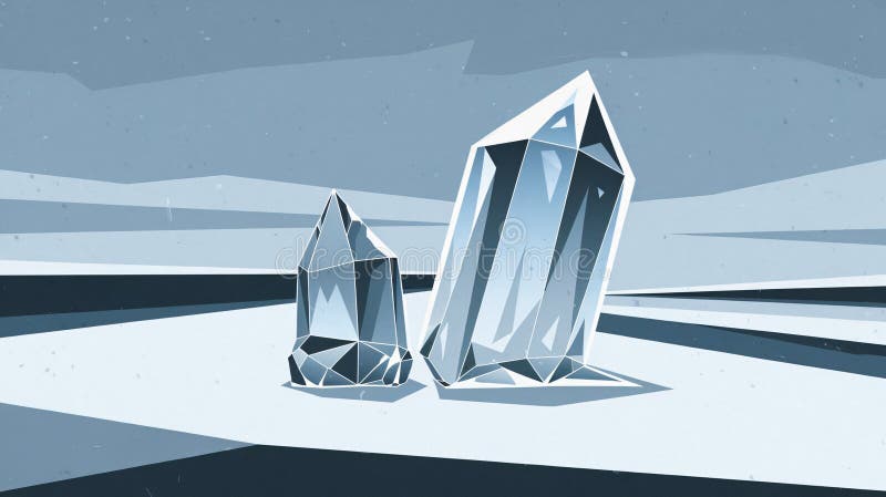 Abstract Crystalline Structures, Geometric Mineral High Quality Image ...