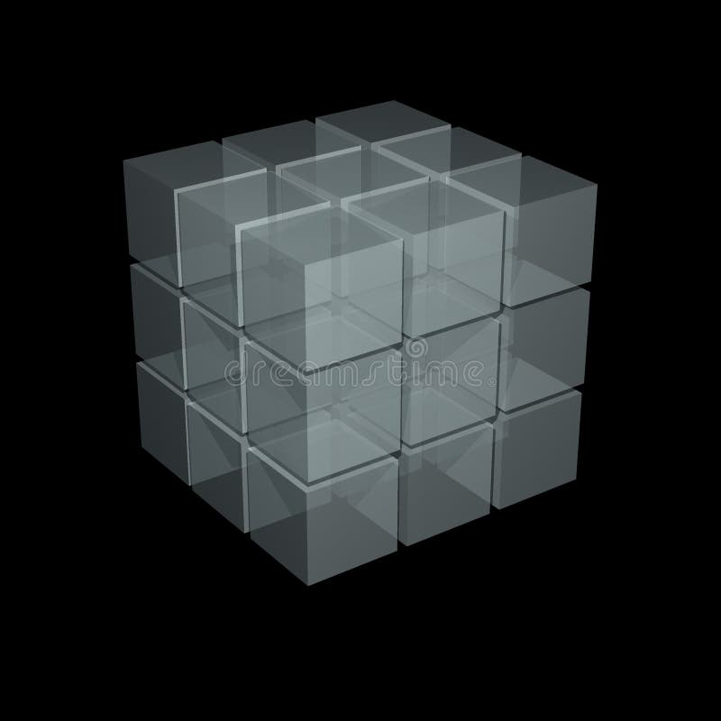 Abstract cube stock illustration. Illustration of fantasy - 12049667