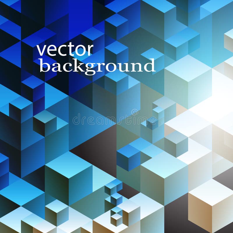 Abstract cube background stock vector. Illustration of layout - 80835860