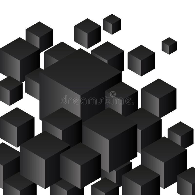 Abstract cube background stock vector. Illustration of decorative ...