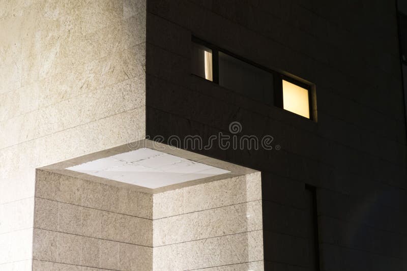 Abstract Cube of Building Facade Stock Photo - Image of illusion ...