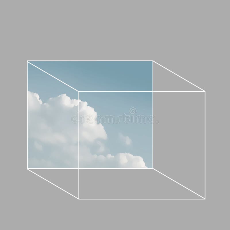 Abstract cube stock illustration. Illustration of geometric - 85025061