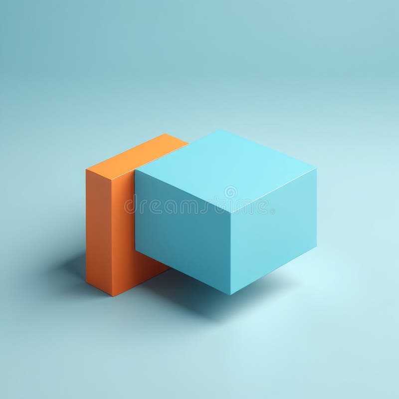 Abstract Cube. 3d Rendering. Illustration Stock Illustration ...