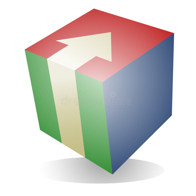 Abstract cube design stock vector. Illustration of packaging - 24813686