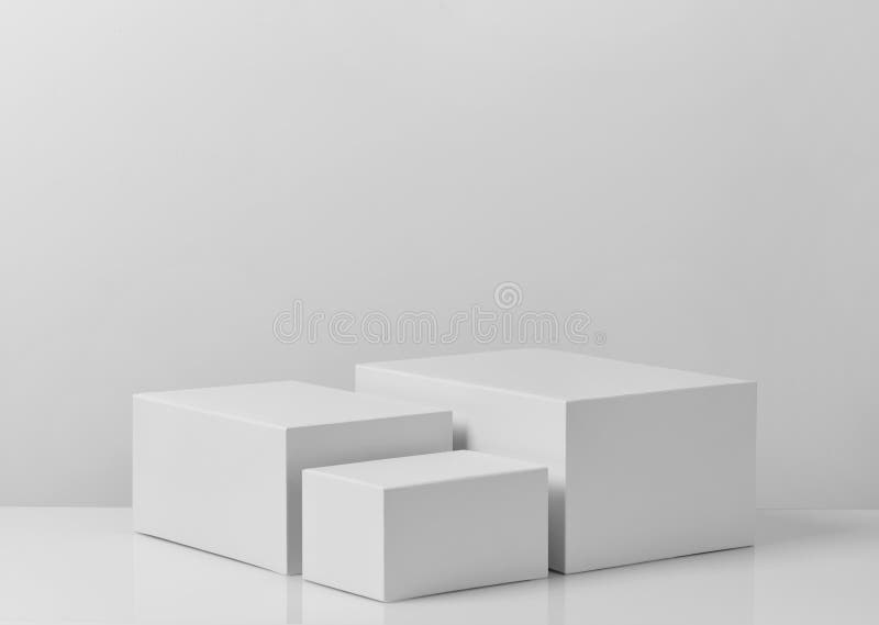 Abstract Cube Display for Product Stock Image - Image of geometric ...