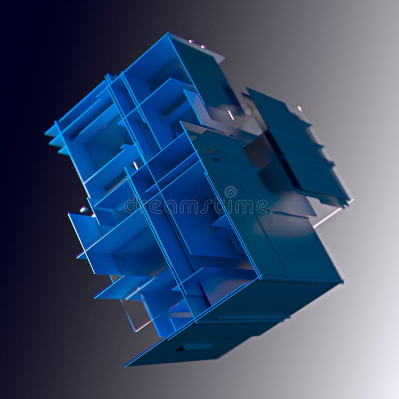 Blue ice cube stock image. Image of blue, white, block - 5361681