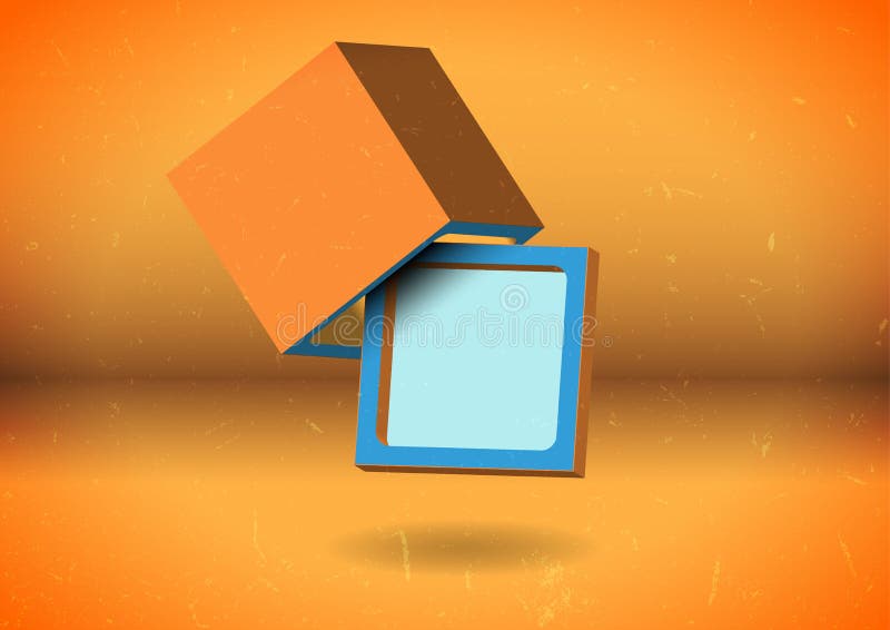 Abstract cube screen stock vector. Illustration of modern - 28737292