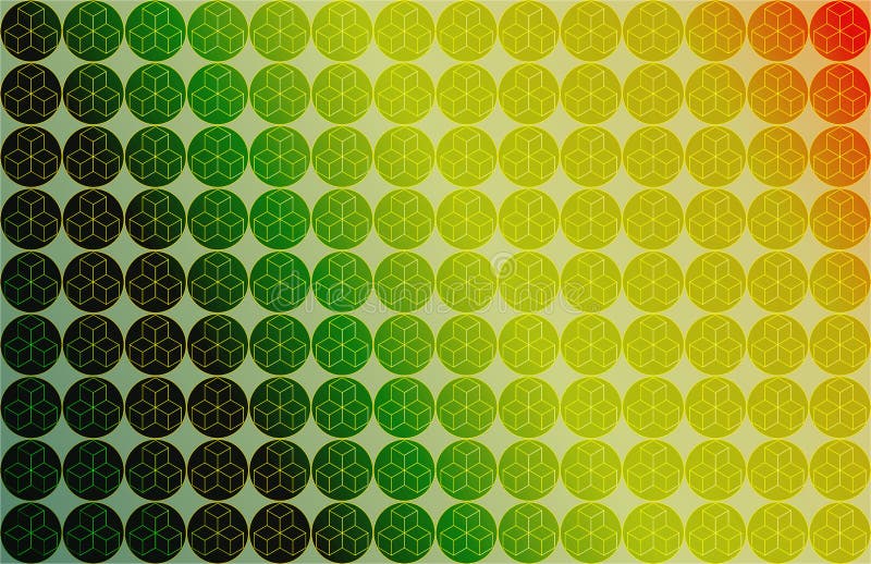 Abstract with a Cube-shaped Pattern Composed of Gradations of Color ...