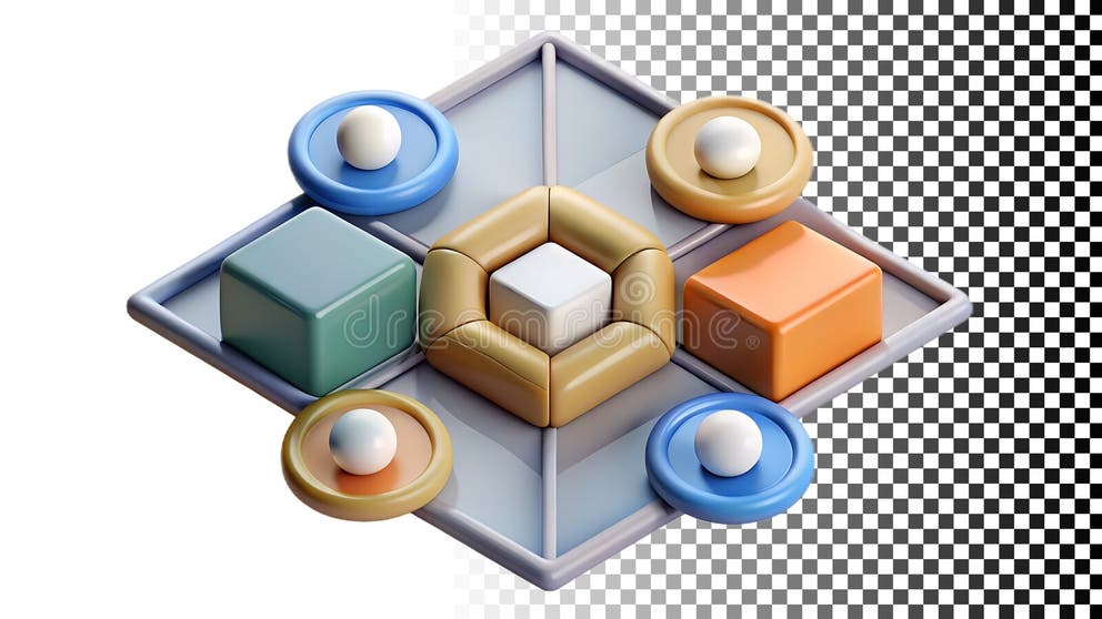 Abstract Cube Structure Network Technology Data Connection Png ...