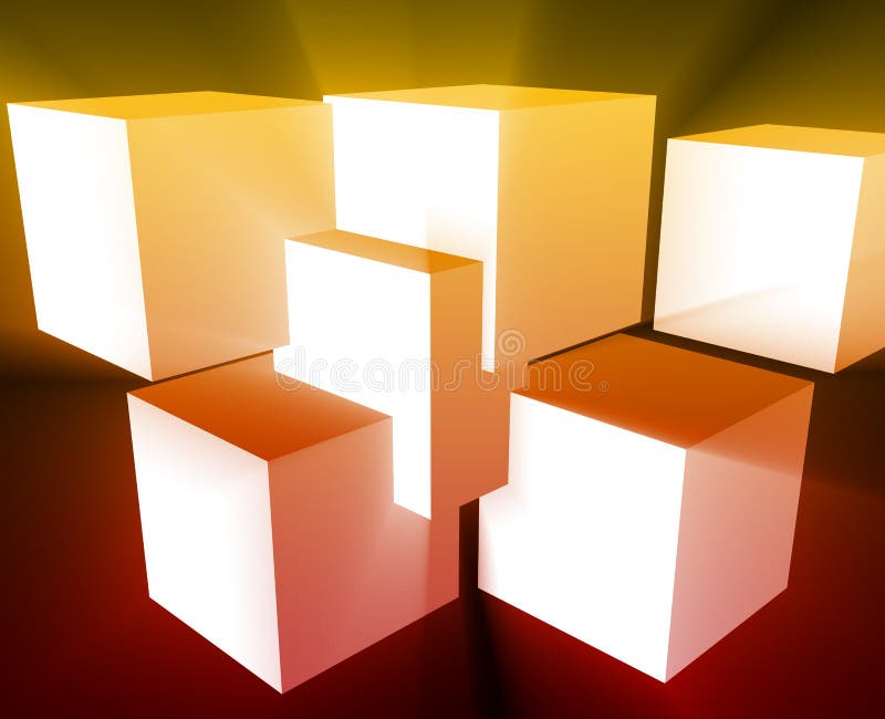 Abstract cubes stock illustration. Illustration of cube - 9577222