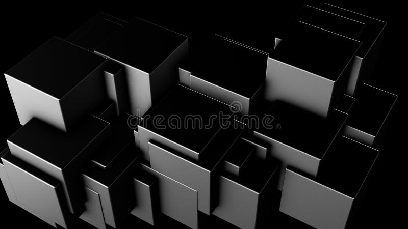 3d Cubes Modern Digital Background Stock Illustration - Illustration of ...
