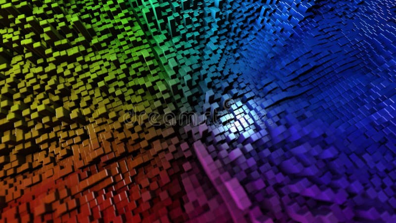 Abstract Cubes Move Loopable Animation Seamless Loopable Stock Video Video Of Moving Block