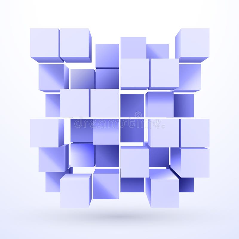 Abstract cubic background stock illustration. Illustration of abstract ...