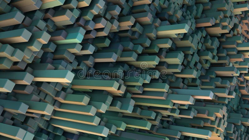 Abstract Cubic Art - 3D Rendering Stock Illustration - Illustration of ...
