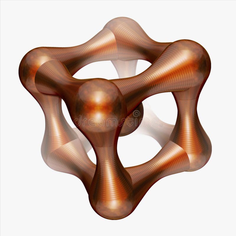 Abstract Cubical Shape 3d Rendering Stock Illustration - Illustration ...