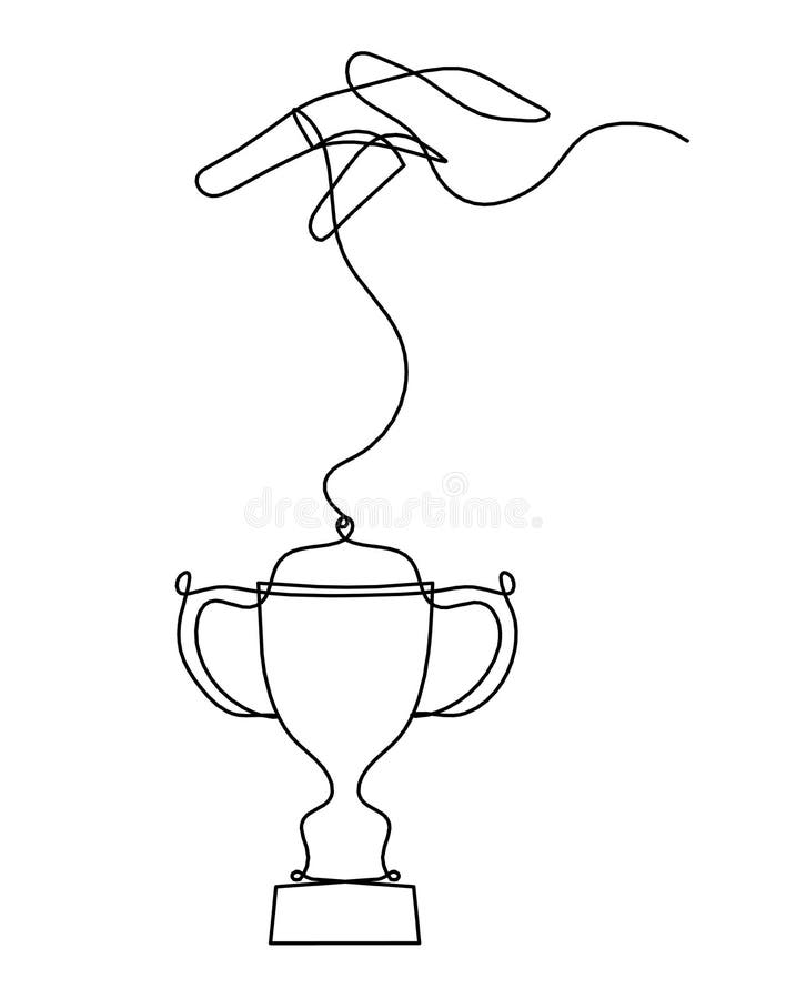 Abstract cup with hand stock vector. Illustration of abstract - 232220019