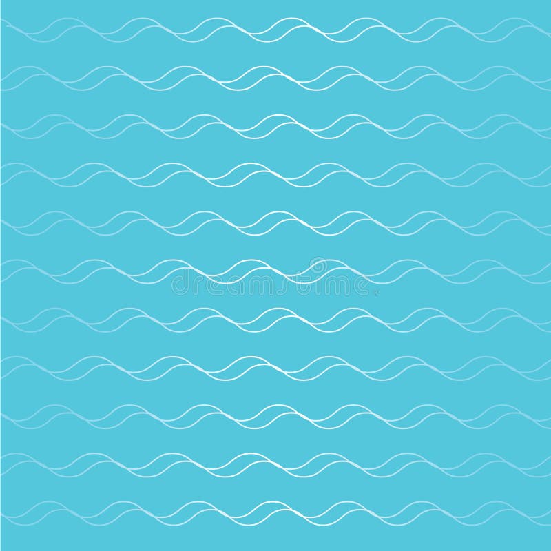 Abstract Curl Wave on Blue Background Stock Illustration - Illustration ...