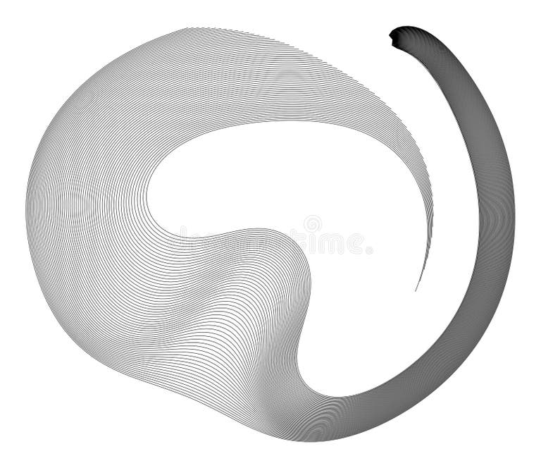 Abstract Curling Element for Design Project - Vector Illustration Stock ...
