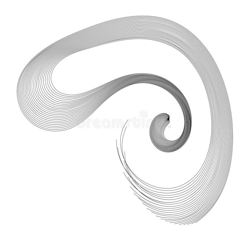 Abstract Curling Element for Design Project - Vector Illustration Stock ...
