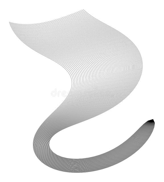 Abstract Curling Element for Design Project - Vector Illustration Stock ...