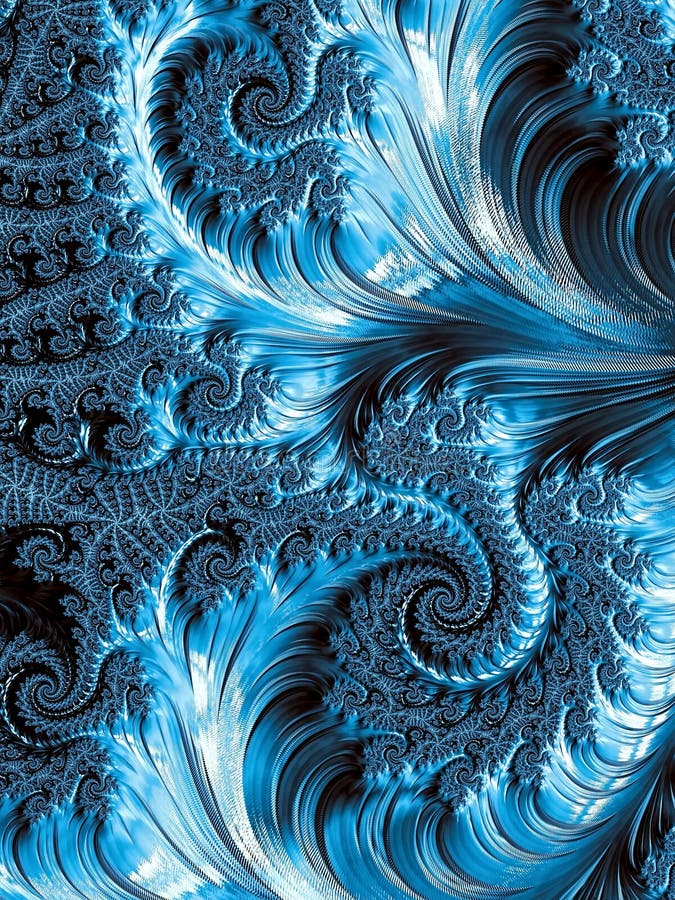 Abstract Curls and Spirals Background - Digitally Generated Imag Stock ...