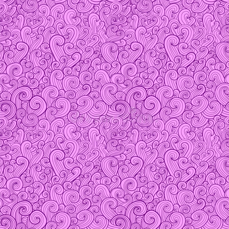 Abstract Curly Shapes Vector Seamless Pattern Stock Vector ...