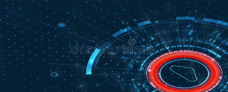 Abstract Currents Flow through the Cloud Ecosystem Stock Vector ...