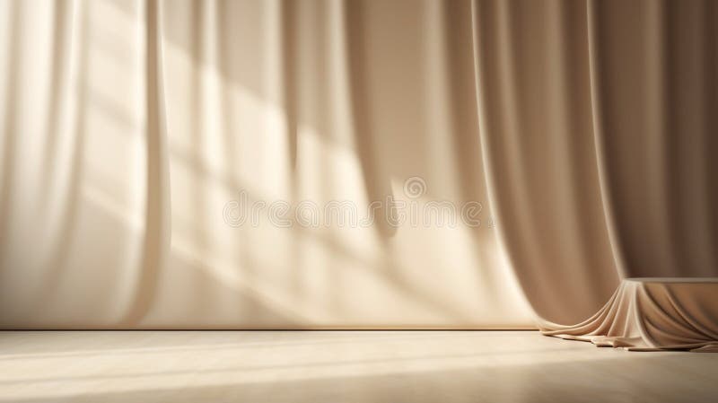 Curtains Interior Design Sketch.Window Curtains Stock Illustration ...