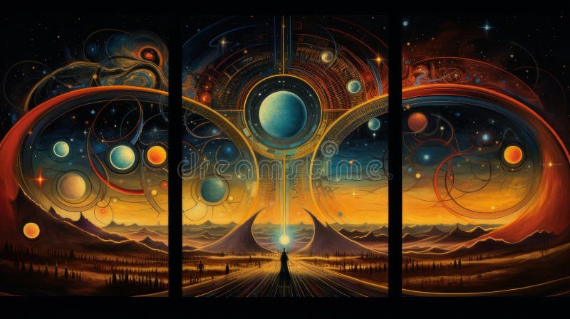 Bending of space and time stock photo. Image of reflection - 367747070