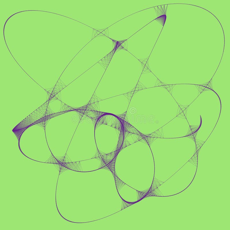 Abstract Curve Colorful Geometric Line Art Sketch Illustration Stock ...