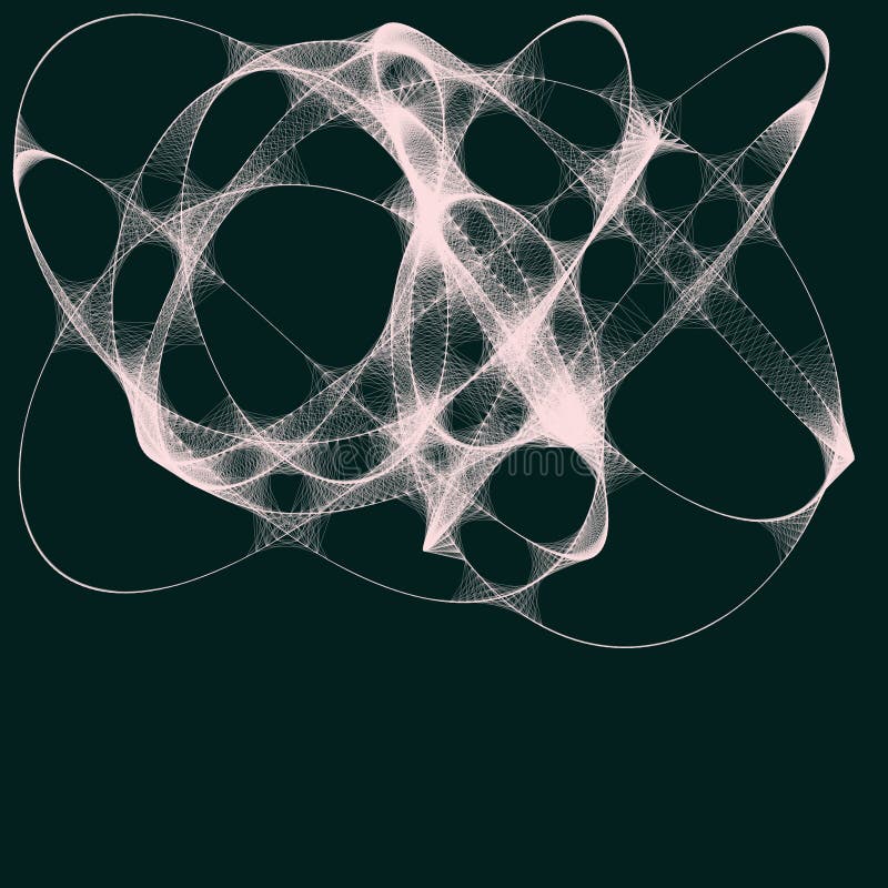 Abstract Curve Colorful Geometric Line Art Sketch Illustration Stock ...