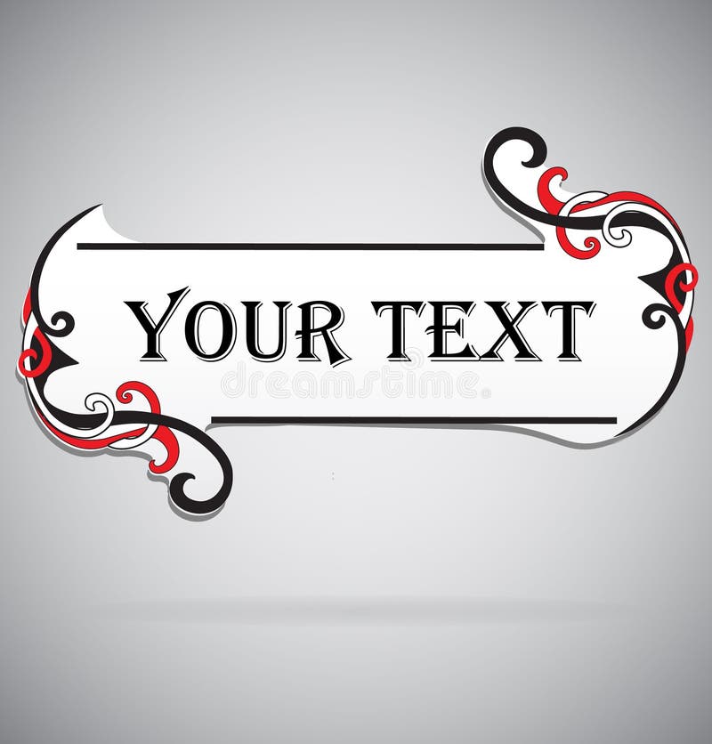 Abstract Curve Header or Banner with Sample Text Stock Vector ...