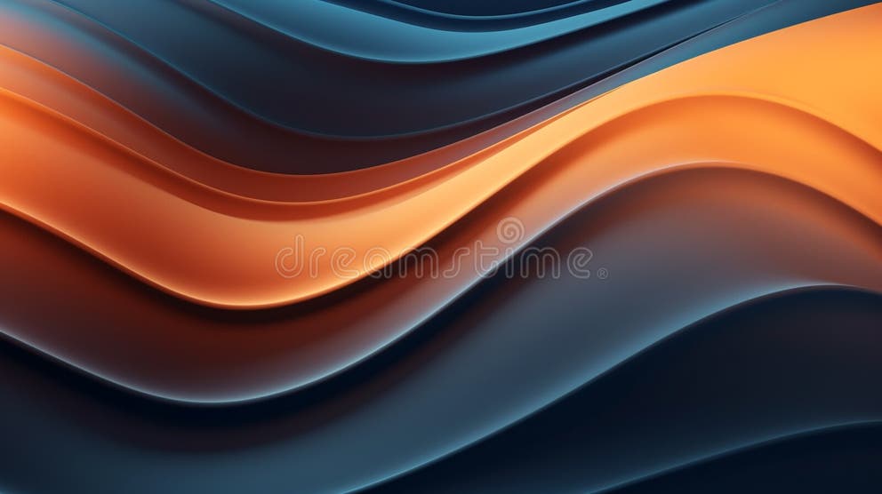 Abstract of a Curve Layer with Gradient. - Generative Ai Stock ...