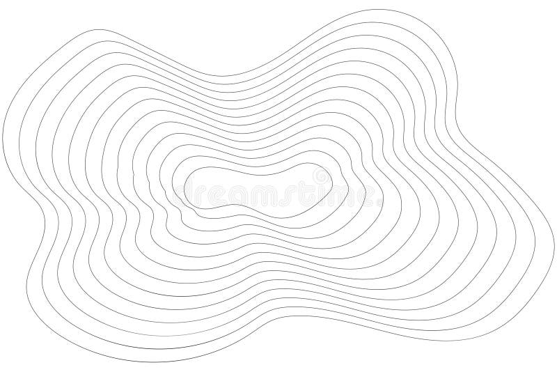 Topographic Map for Studying, Natural Pattern Motion Art Stock Vector ...