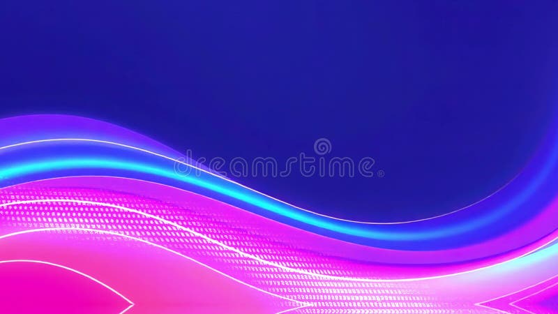 Abstract Curve Line with Neon Glow and Gradient Animation Unit Stock ...