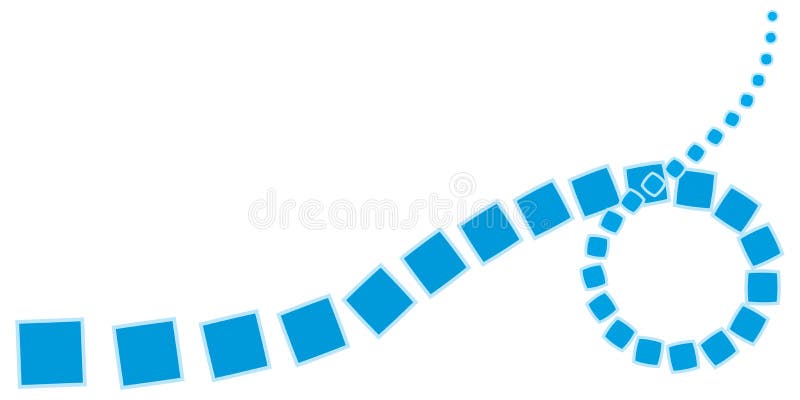 Abstract Curve from Simple Shapes Stock Vector - Illustration of spring ...