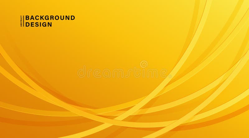 Abstract Curve Stripes Layers Creative Design on Yellow Gradient ...