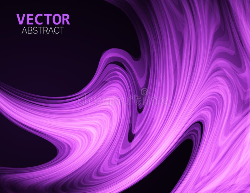 Abstract Curve Swirl. Smooth Texture Twist. Vector Background. Stock ...