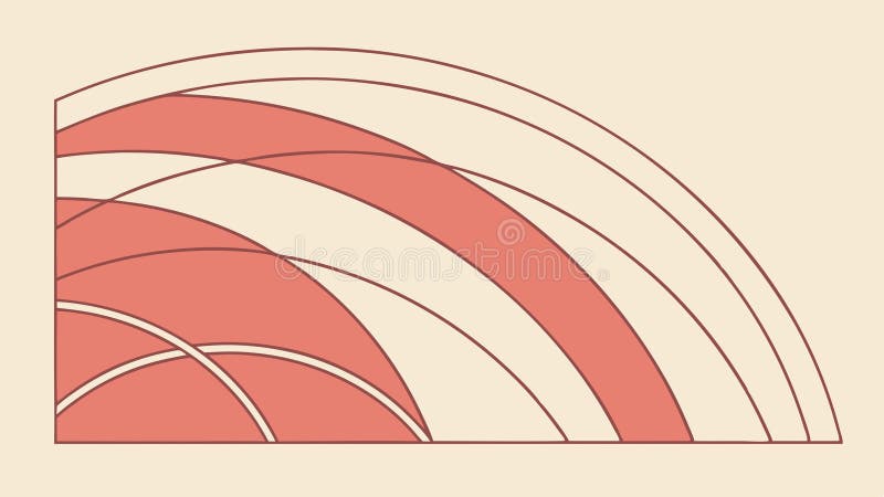 Abstract Curved Arches and Lines Background, Vector Design Generative ...