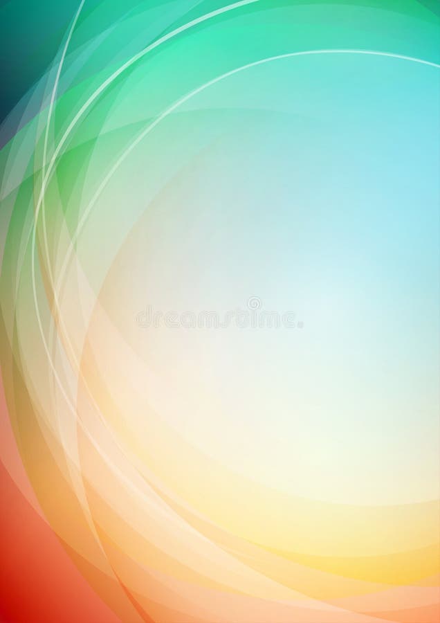 Abstract Curved Colors Background Stock Vector - Illustration of bright ...