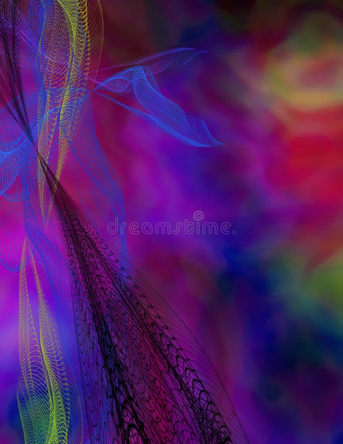 Abstract curved forms stock illustration. Illustration of elegant ...