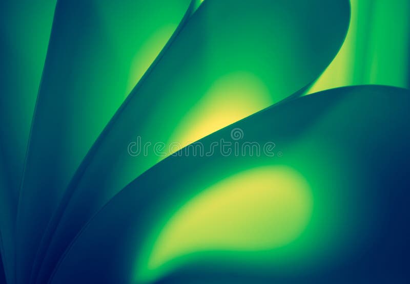 Abstract Curved Forms. Futuristic Geometric Figures Created with Paper ...