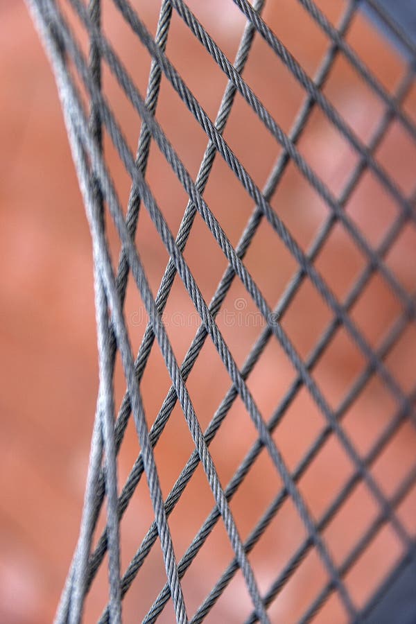 Abstract Curved Geometrical Shapes Made by Wire Structure Over Red ...