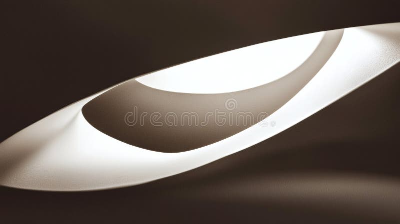 Abstract Curved Light Design with Shadows and Soft Illumination Stock ...