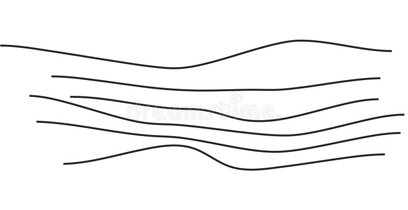 Vertical Wavy Lines, Waving, Billowy, Squiggle and Squiggly Line. Curvy ...