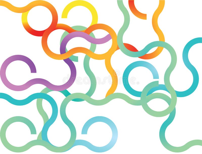 Abstract curved lines stock vector. Illustration of random - 49532867