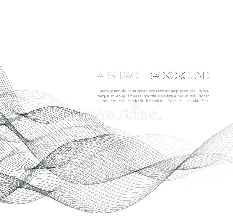 Abstract Curved Lines Background. Template Design Stock Vector ...