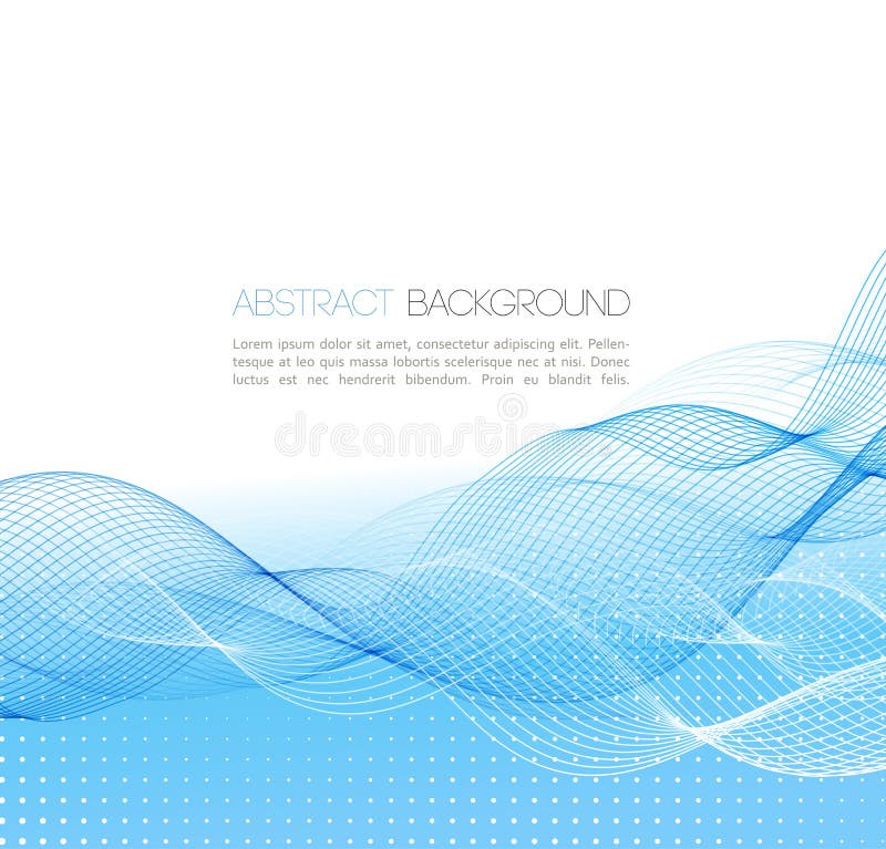 Abstract Curved Lines Background. Template Design Stock Vector ...