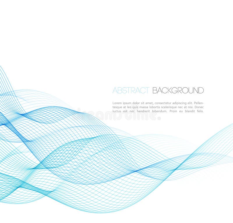 Abstract Curved Lines Background. Template Design Stock Vector ...